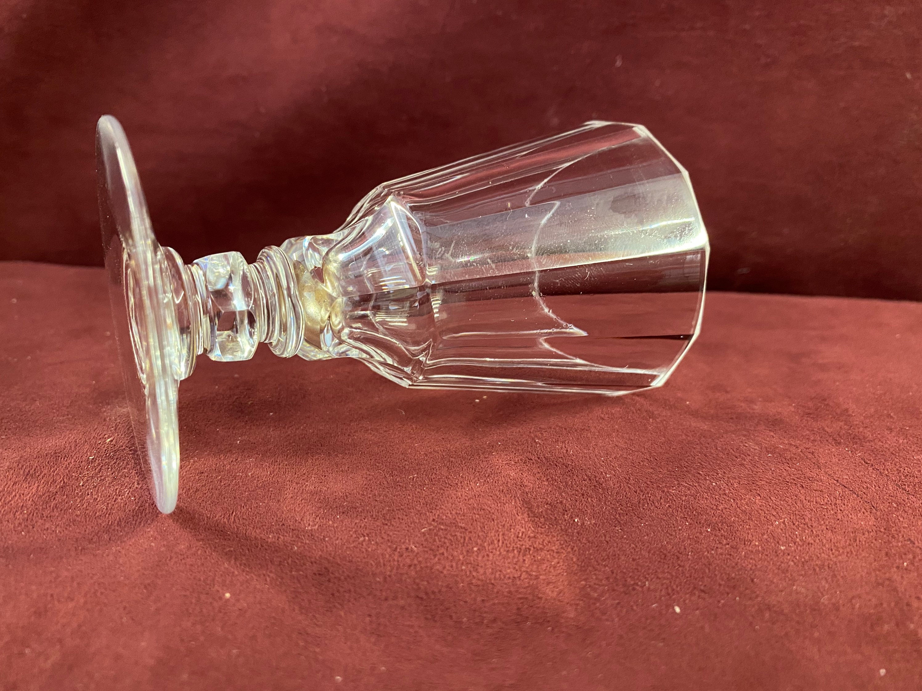 Vintage Set of 8 Hand-Blown Cut Crystal Stemware Cordial | Etsy