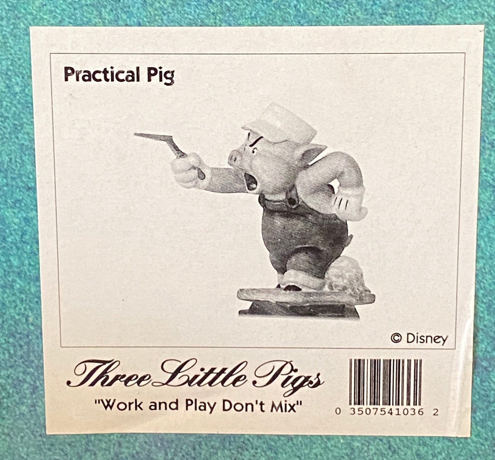 Vintage Walt Disney Practical Pig Figurine, Three Little Pigs, Signed ...