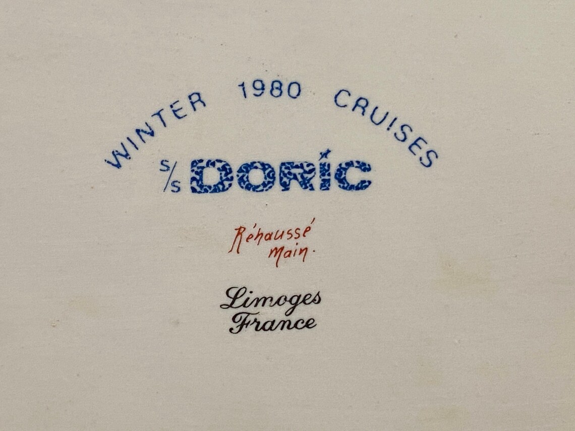 Vintage Limoges France 1980 Porcelain Home Lines Doric Winter - Etsy