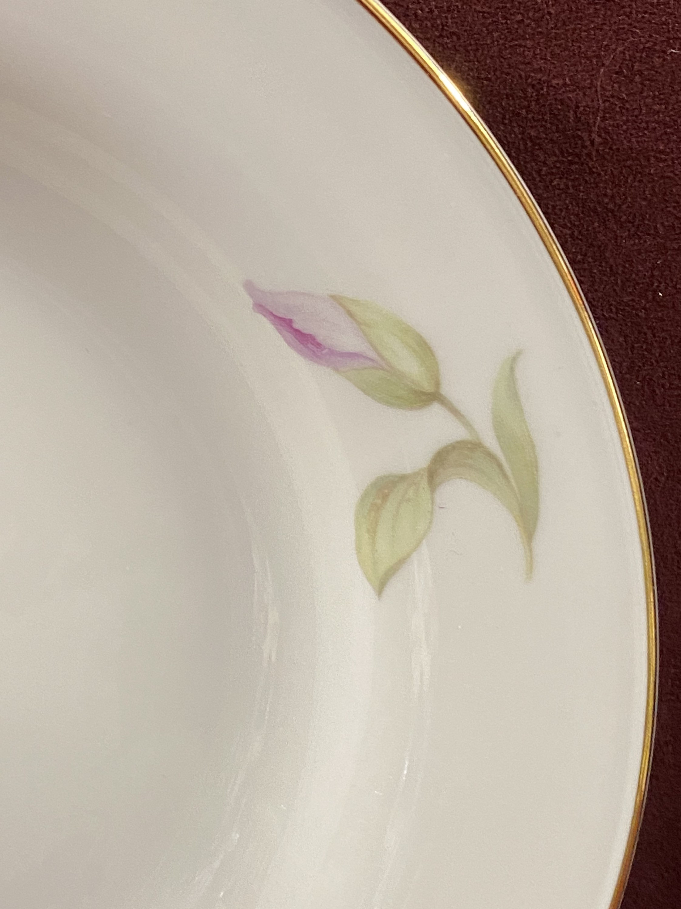 Vintage Set of 8 Tirschenreuth's Pasco Orchid Pattern | Etsy