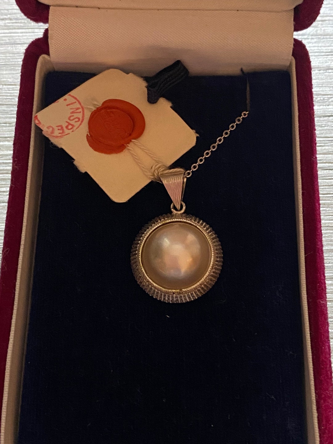 Vintage Furuya Cultured Pearl Necklace Sterling Silver on Silver Chain ...
