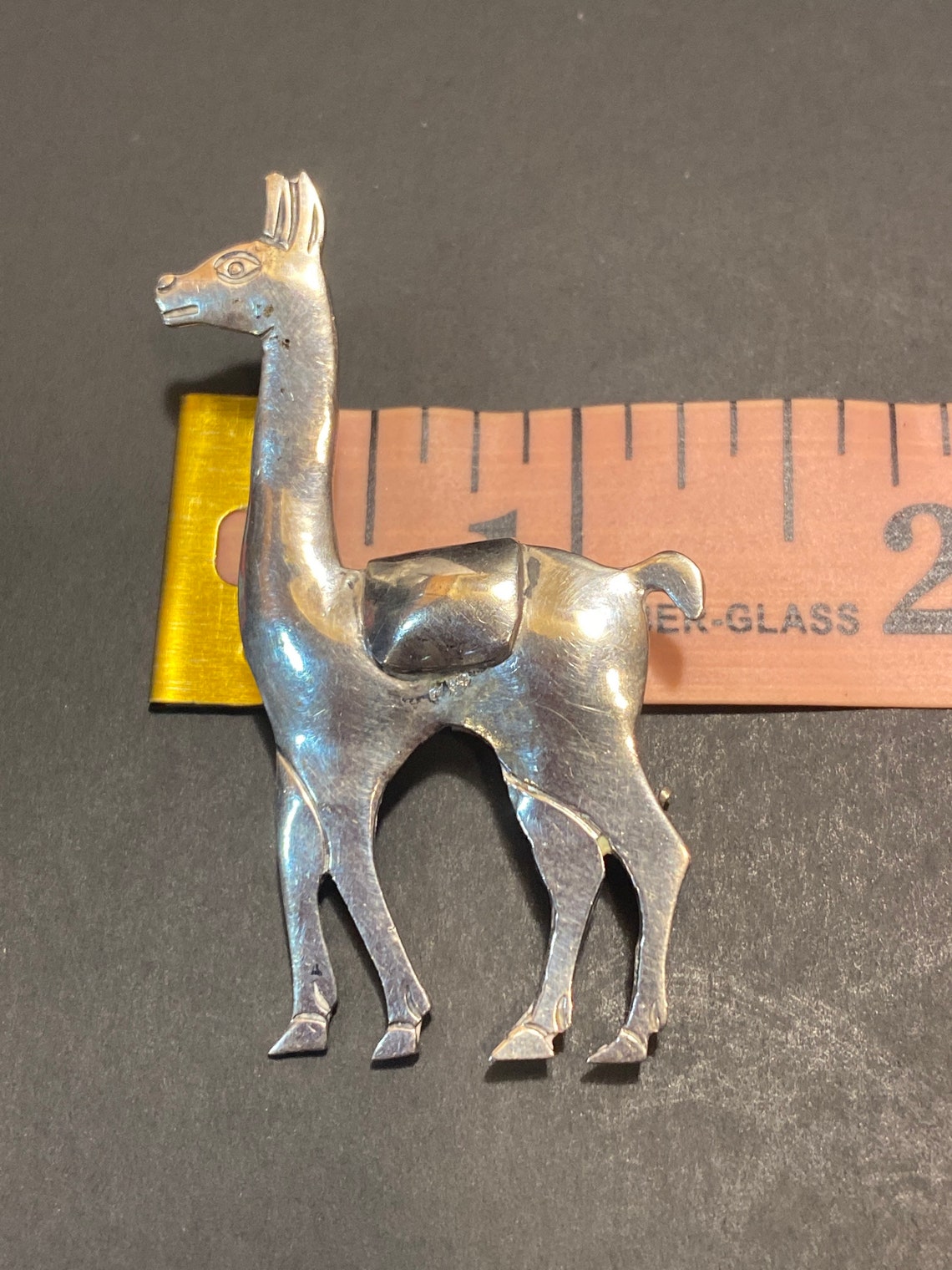 Vintage 1950s Sterling Silver Peruvian Llama Brooch Signed - Etsy