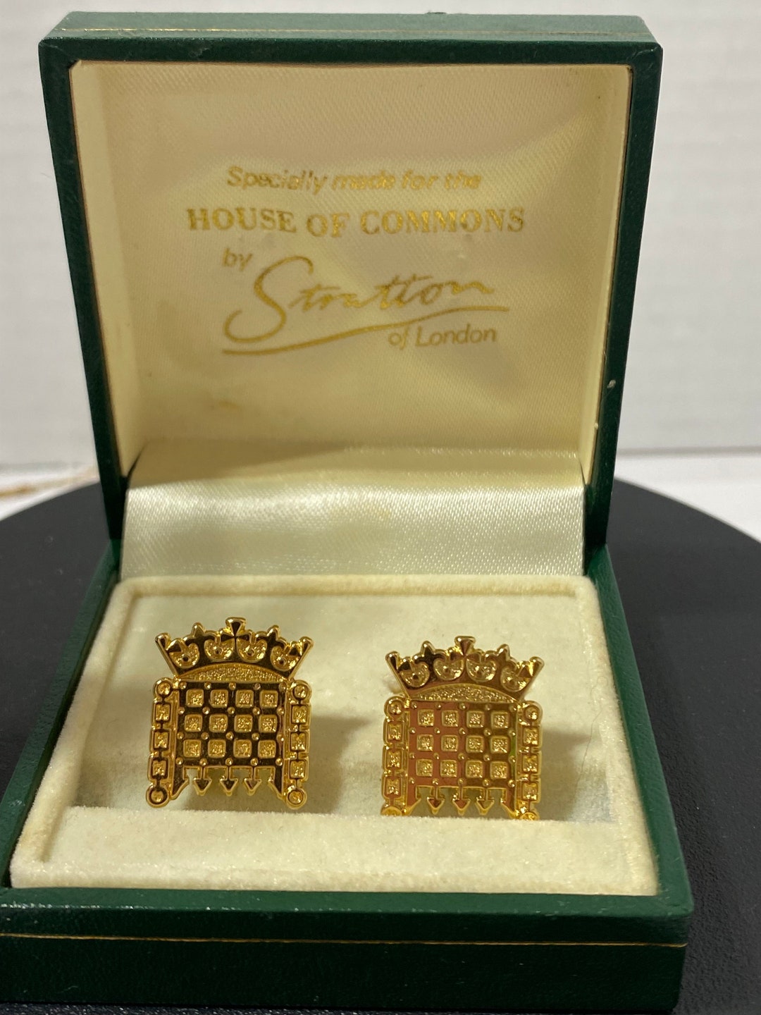 Vintage House of Commons by Stratton of London Gold Plated Cufflinks ...