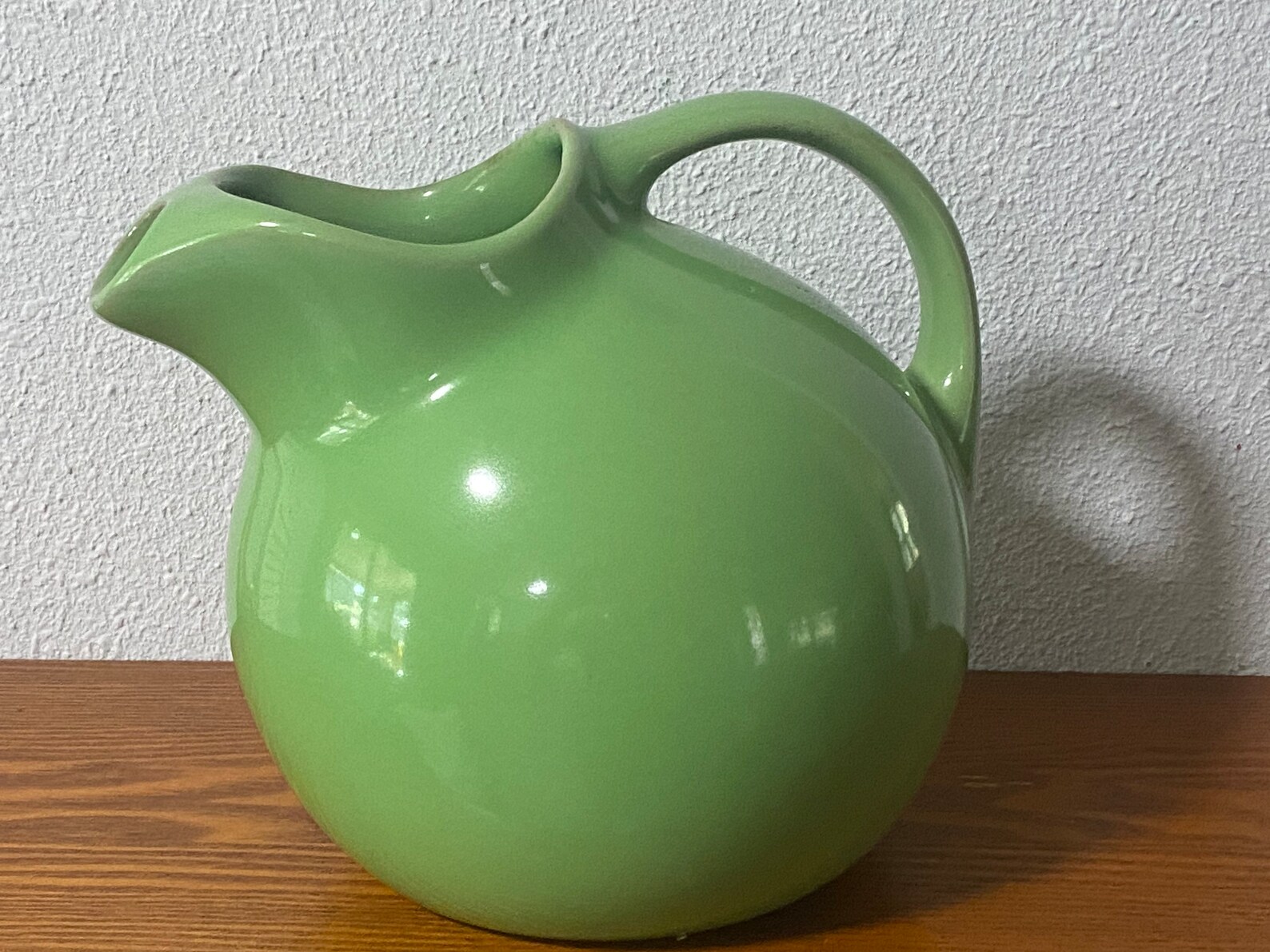 Lovely Estate Green Hall Bulbous Water Pitcher With Pour Guard - Etsy