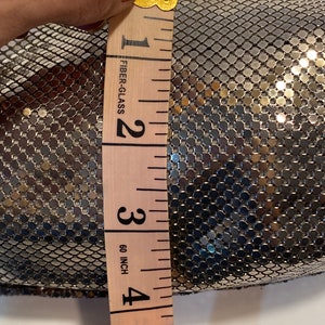 Vintage Lyrella Silver Metal Mesh Crossbody Purse, Sequin Style - Etsy