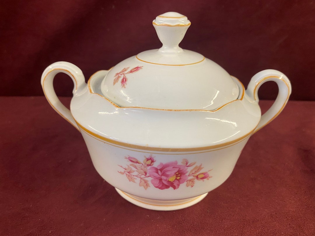 Vintage Zeh Scherzer Bavaria Germany Porcelain Sugar Bowl With Lid - Etsy