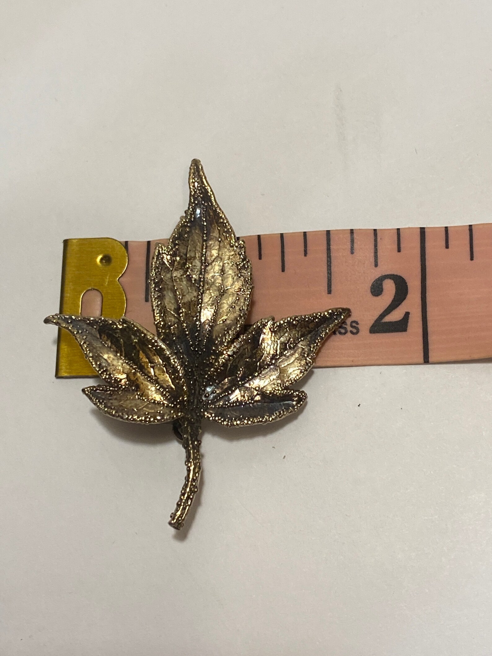 Vintage Sterling Silver Leaf Pin or Brooch Signed Flora - Etsy