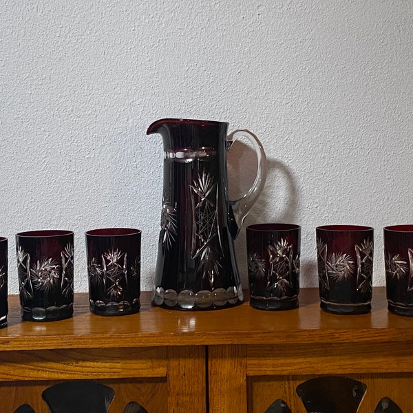 Antique Clear Glass Pitchers - Etsy