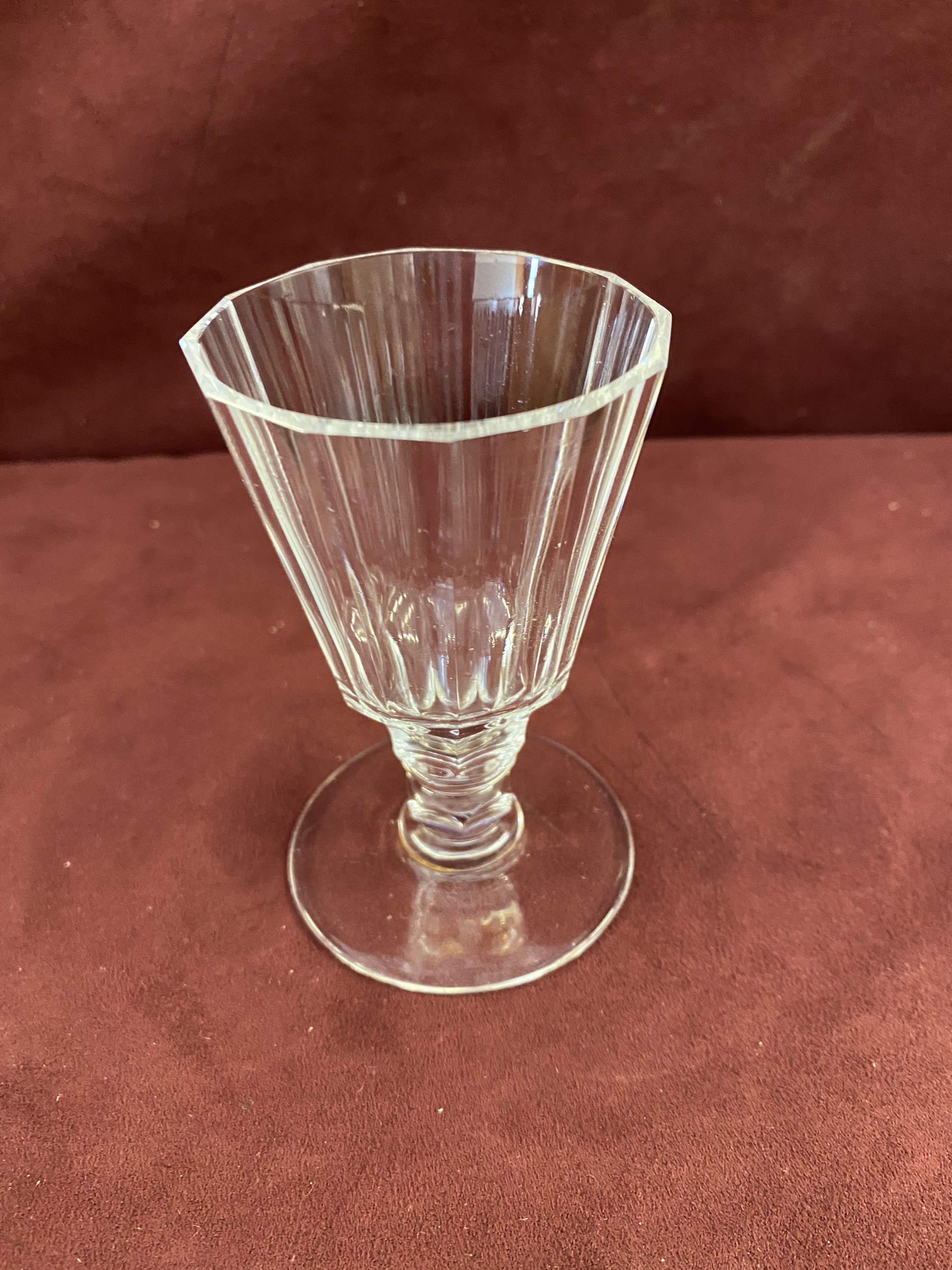 Vintage Set of 8 Hand-Blown Cut Crystal Stemware Cordial | Etsy