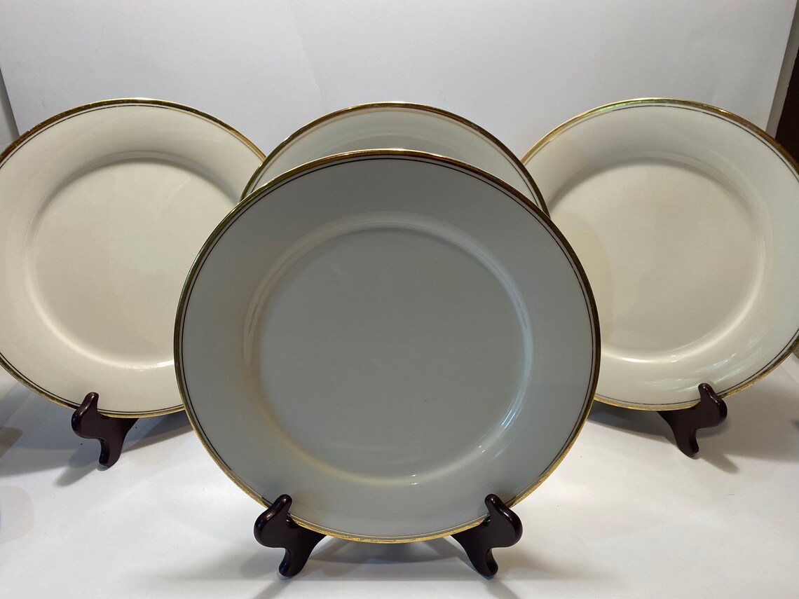 Vintage Set of 4 Noritake Ivory China Viceroy Dinner Plates | Etsy