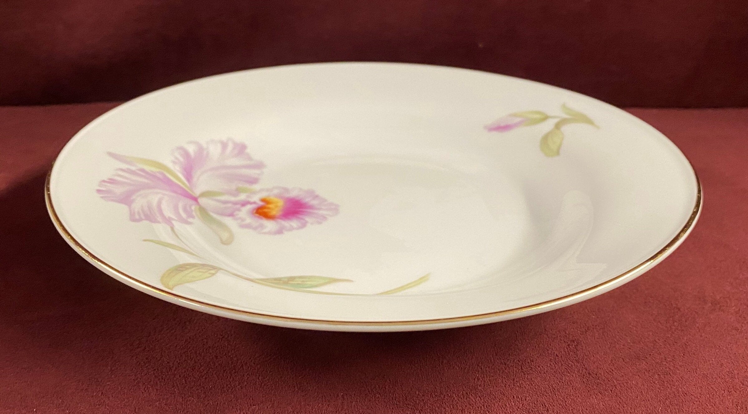 Vintage Set of 8 Tirschenreuth's Pasco Orchid Pattern | Etsy