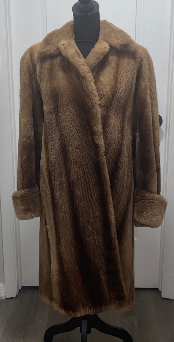 vintage coat with sheared - Gem