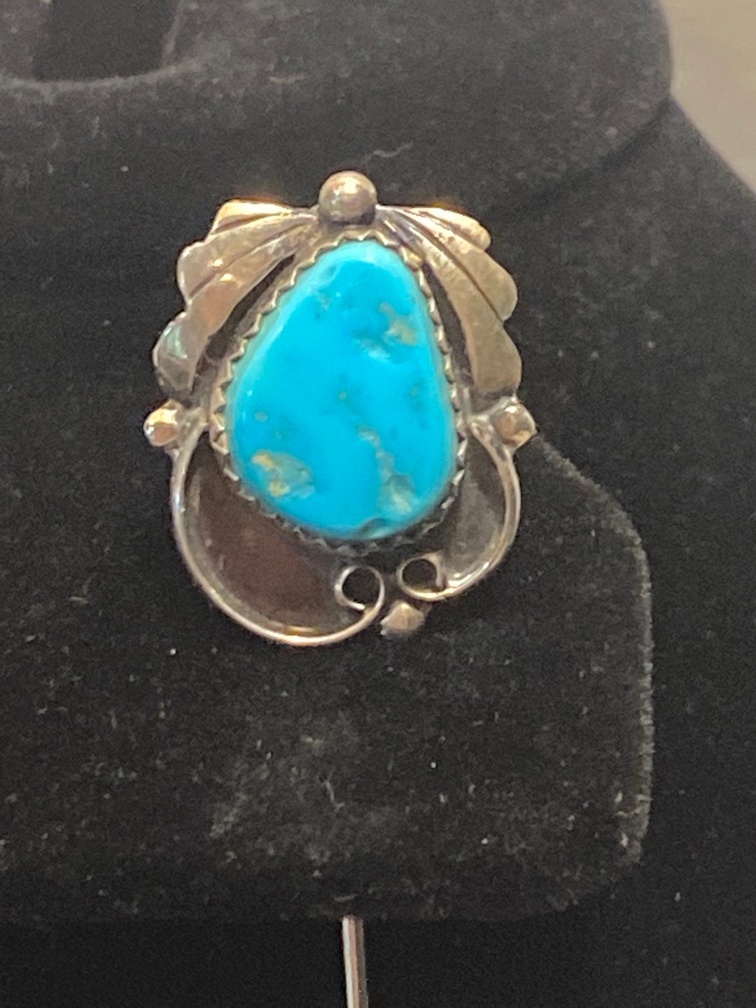 Vintage Native American, Navajo Sterling Silver Stick Pin or Brooch ...