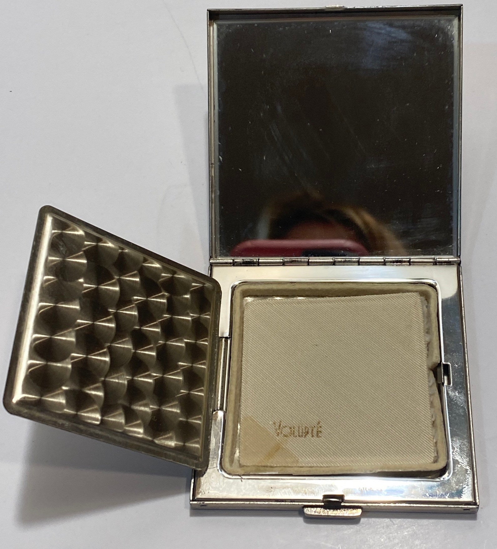 Vintage Volupte Sterling Silver Compact With Mirror and - Etsy