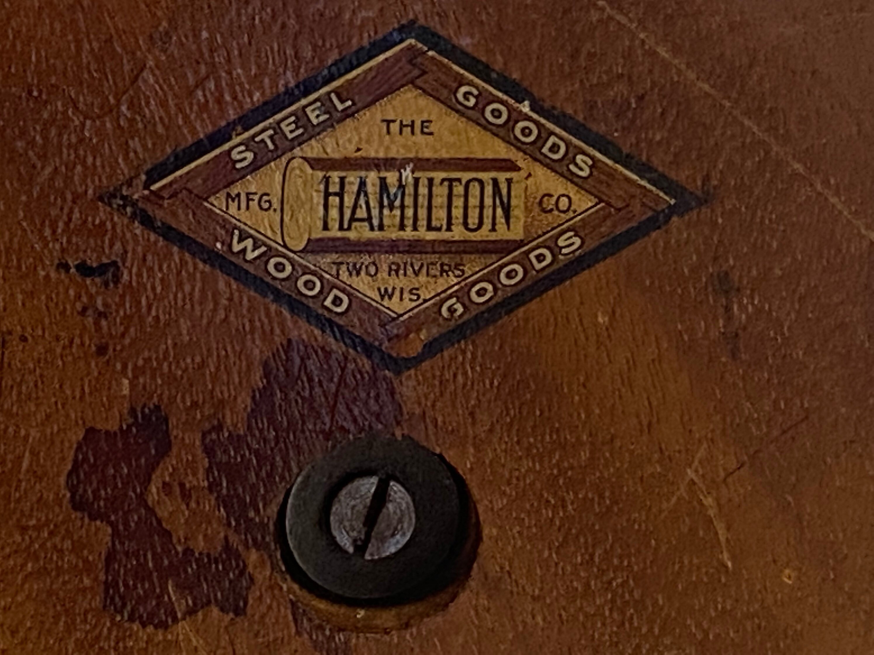 Antique the Hamilton Mfg Co Two Rivers Wis. Dark Wood Shaving - Etsy