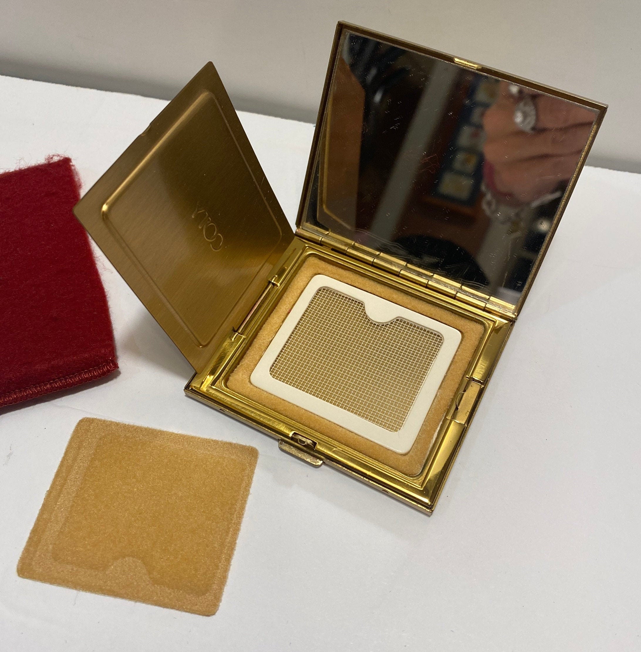 Vintage Coty Powder Compact With Mirror in Case Unused | Etsy
