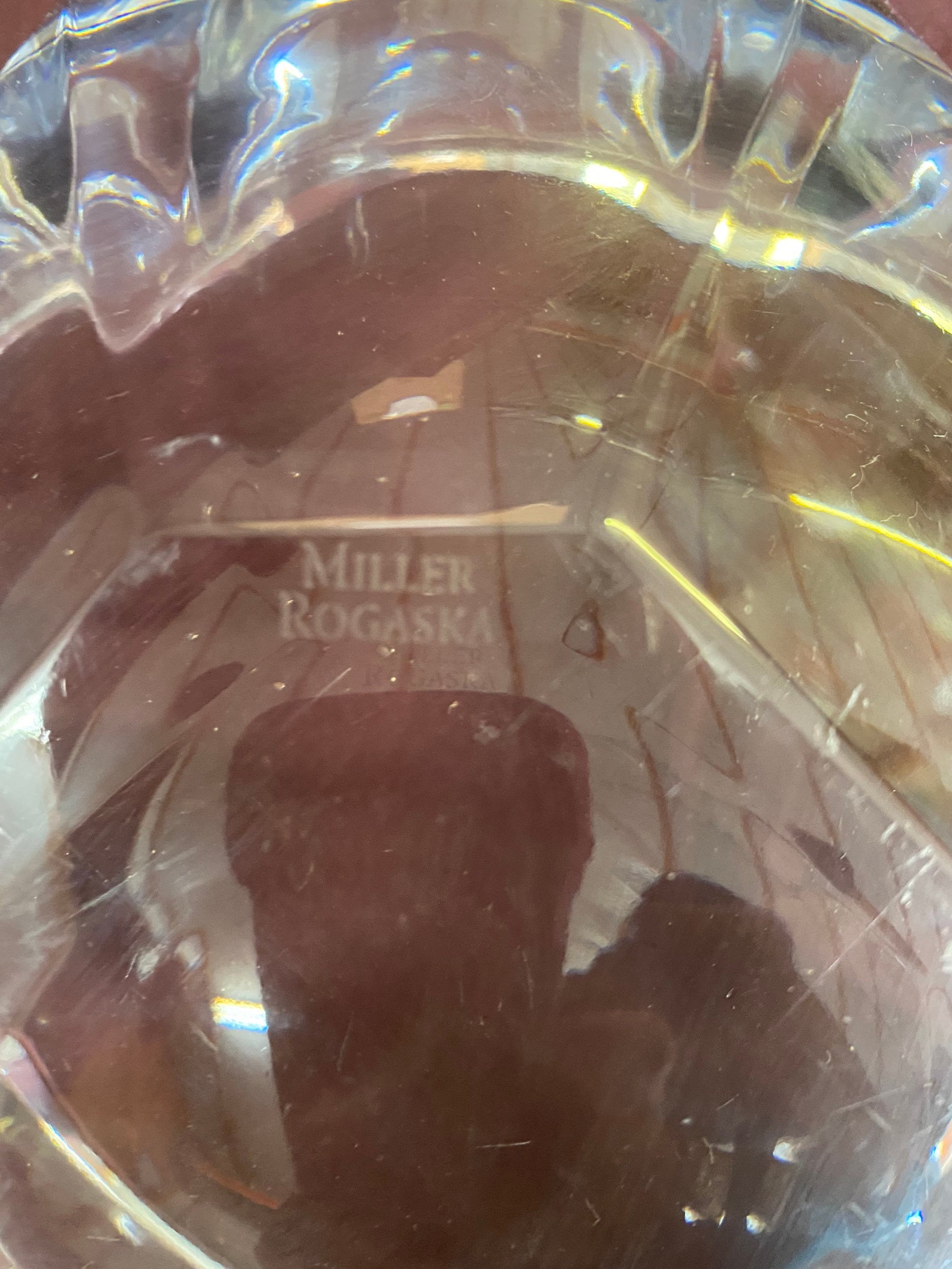 Marked Miller Rogaska Octagonal Crystal Bowl Over 8-1/2 - Etsy