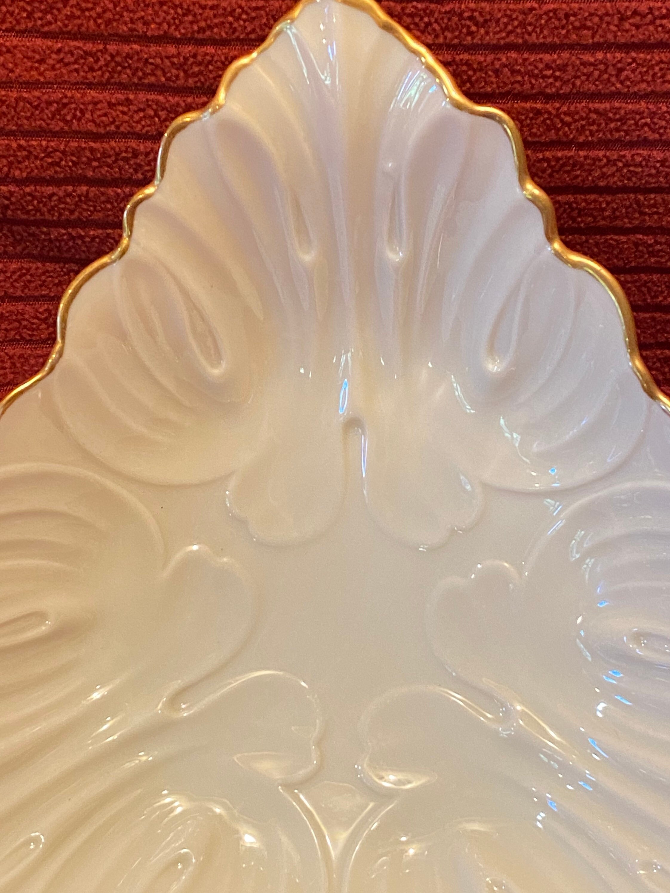 Vintage Lenox Triangular Candy Dish Trinket Bowl Cream | Etsy