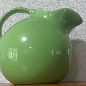 Lovely Estate Green Hall Bulbous Water Pitcher With Pour Guard Spout ...