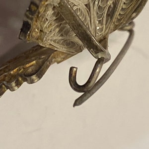 Vintage Sterling Silver Peru Butterfly Filigree Brooch or Pin, Gorgeous ...