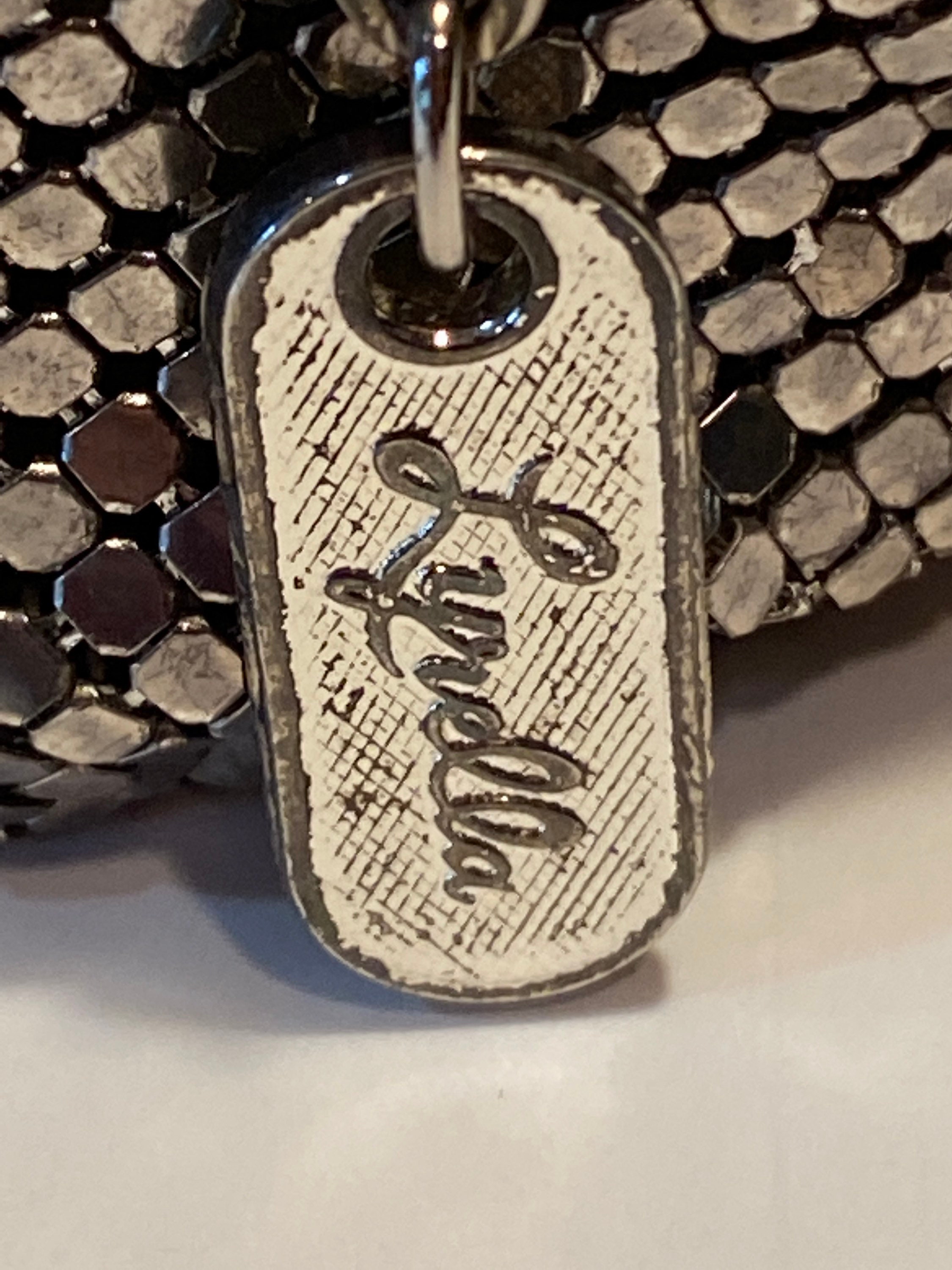 Vintage Lyrella Silver Metal Mesh Crossbody Purse, Sequin Style - Etsy