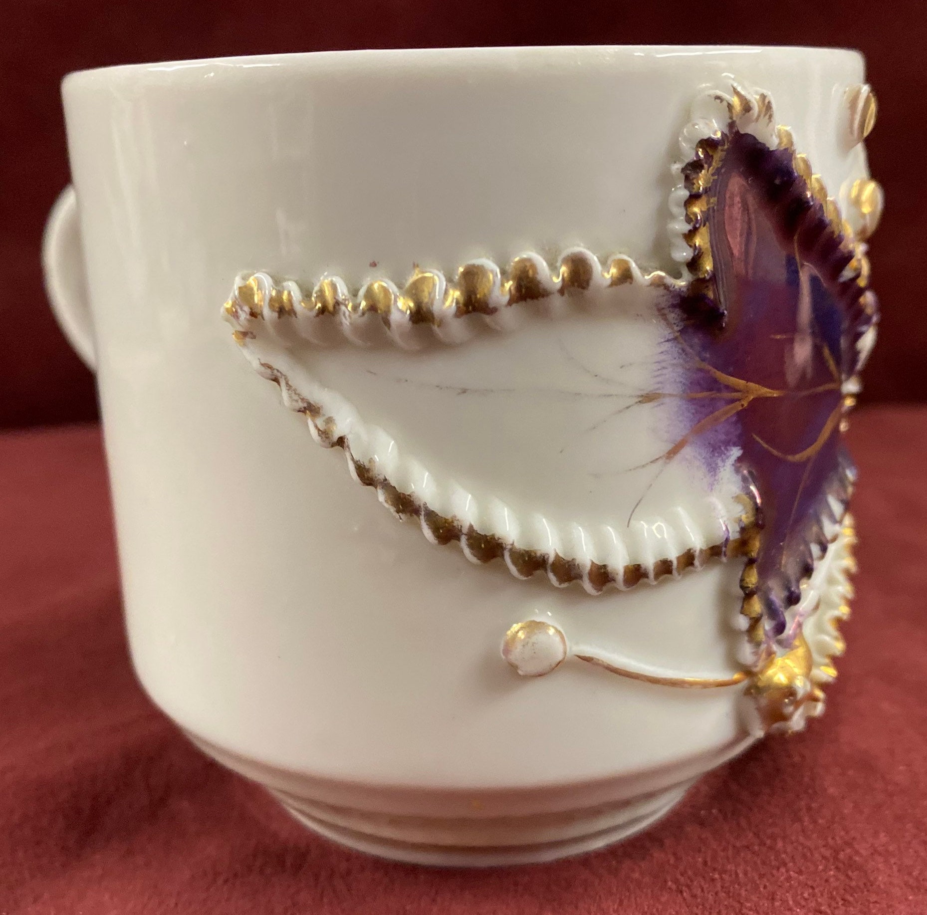 Vintage Porcelain 3D Butterfly Cup or Mug With Gold Trim | Etsy