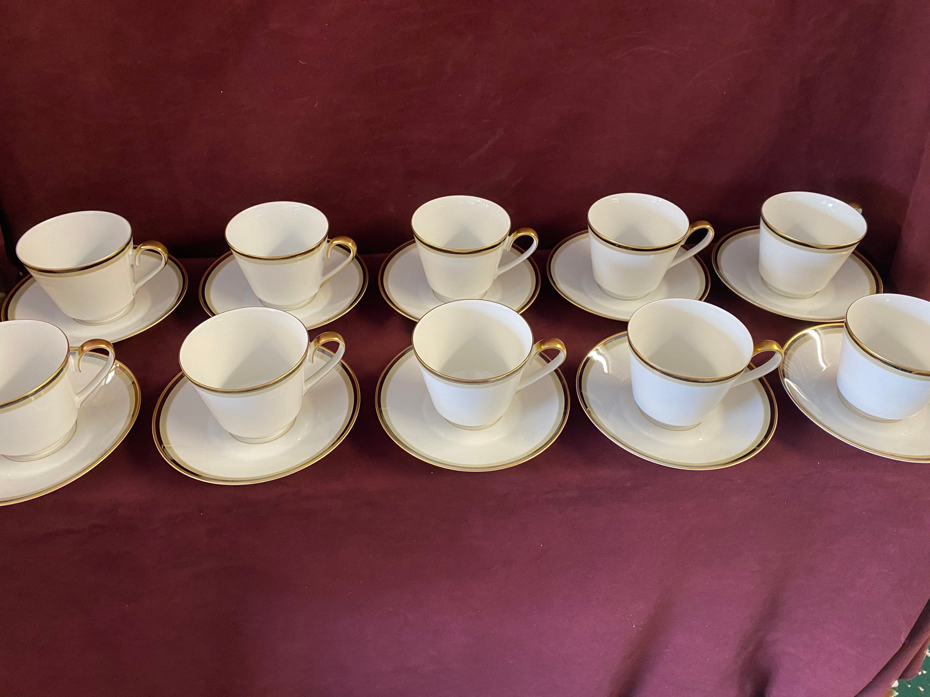Vintage Set of 10 Tea or Coffee Cups and Saucers Rare | Etsy
