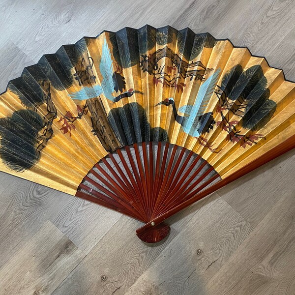 Large Japanese Fan - Etsy