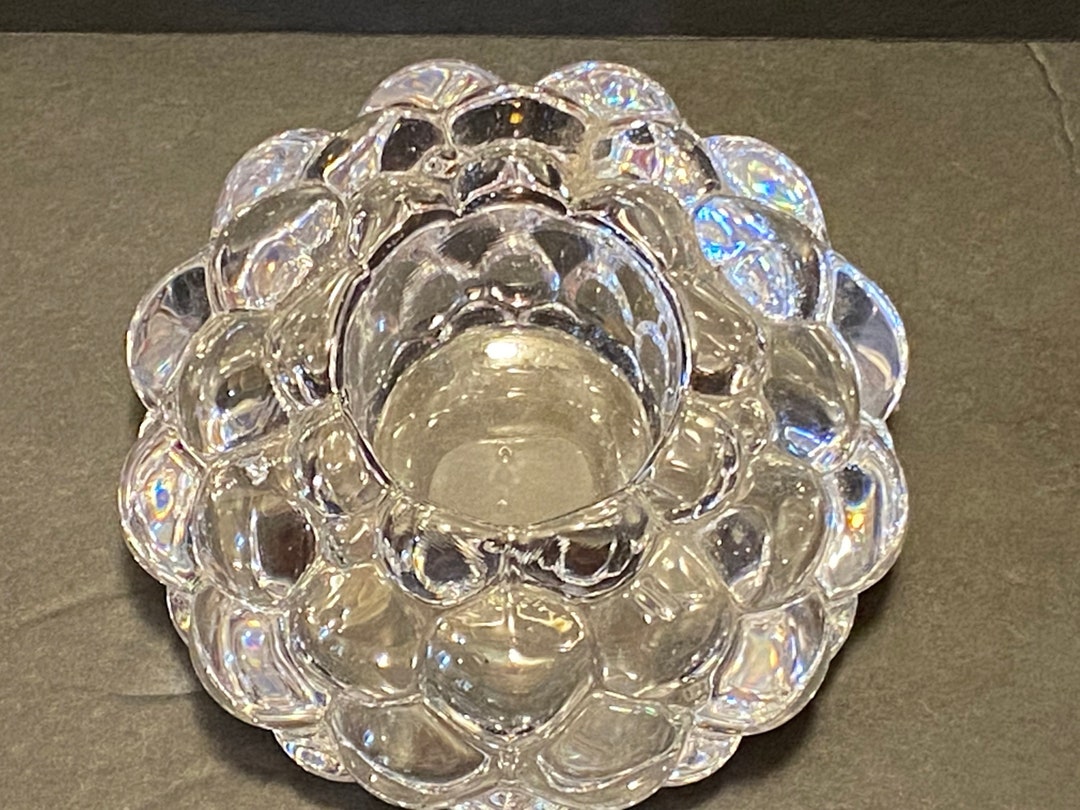 Vintage Orrefors Raspberry Crystal Glass Votive Candle Holder - Etsy