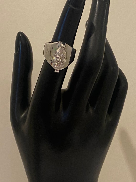 Stunning Estate Faux Diamond Ring, Signed Inside, Not… - Gem