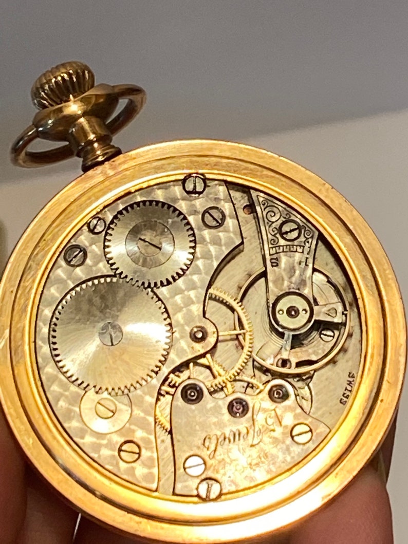 Vintage Henry & Co Pocket Watch 15 jewels Fahy's Montauk | Etsy