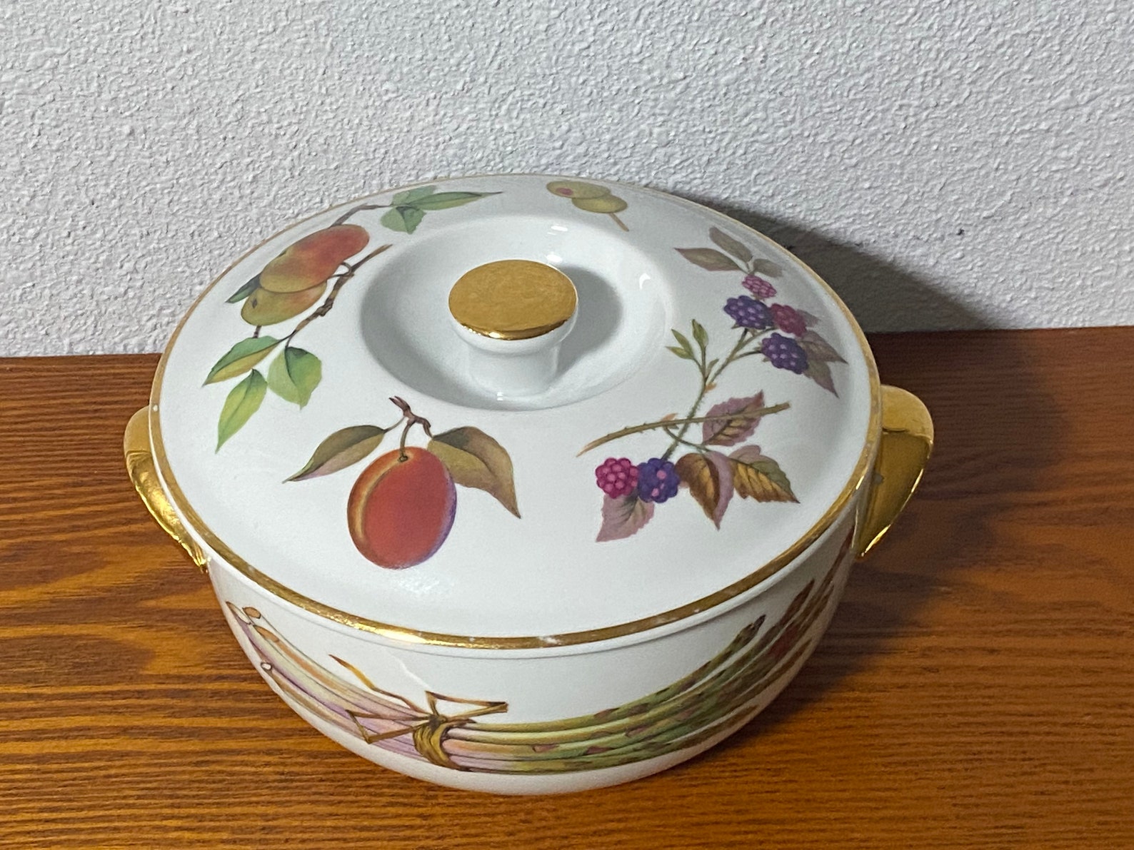 Vintage Royal Worcester evesham Porcelain Handled - Etsy