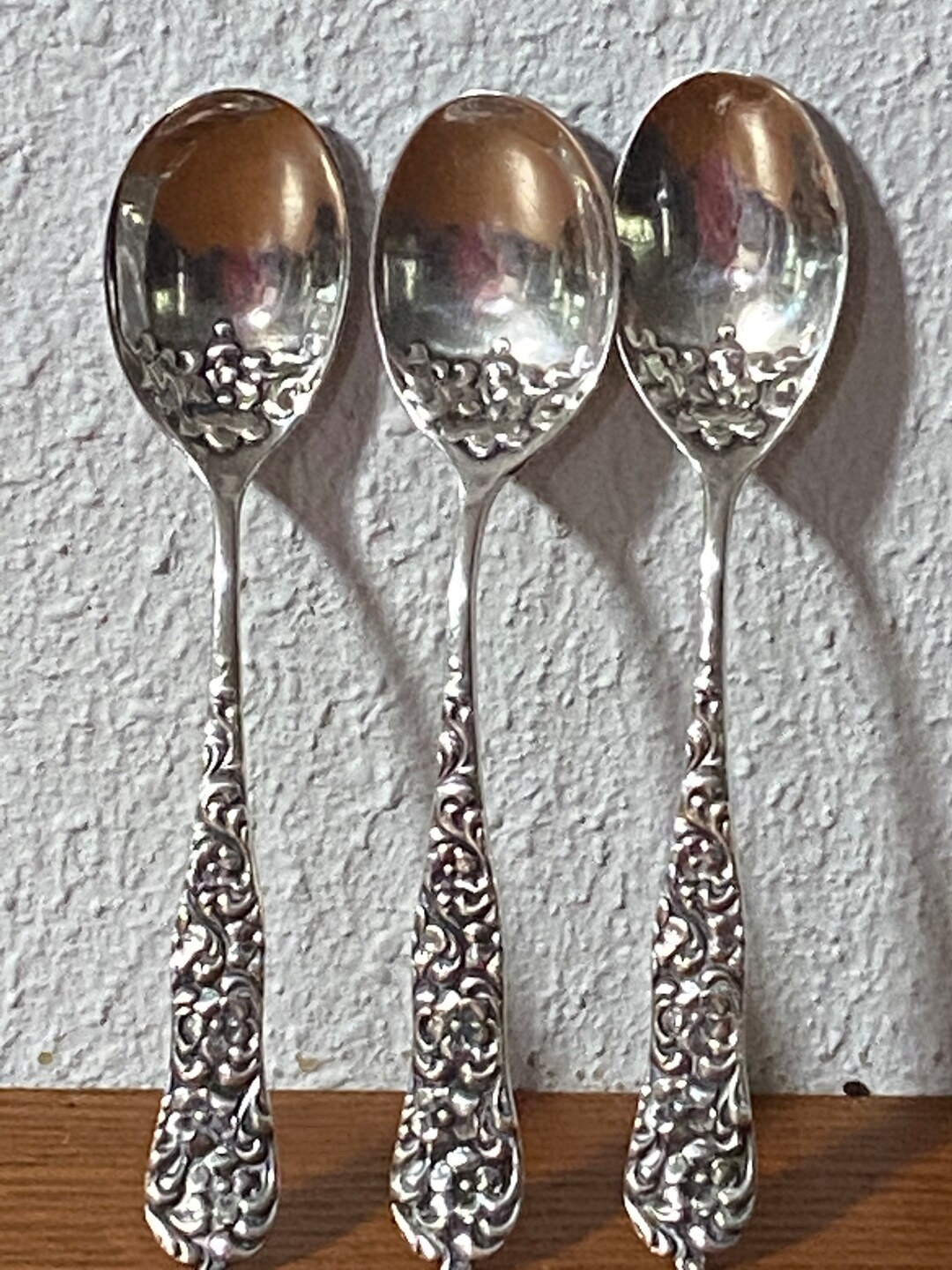 Gorgeous Estate Set of 3 Rococo Repousse Pattern by Dominick & Haff ...