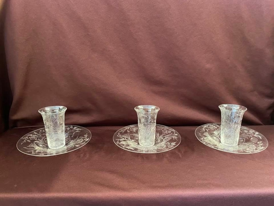 Vintage Marked SINCLAIRE, Set of 3, Glasses (whiskey, Cordial, Juice ...