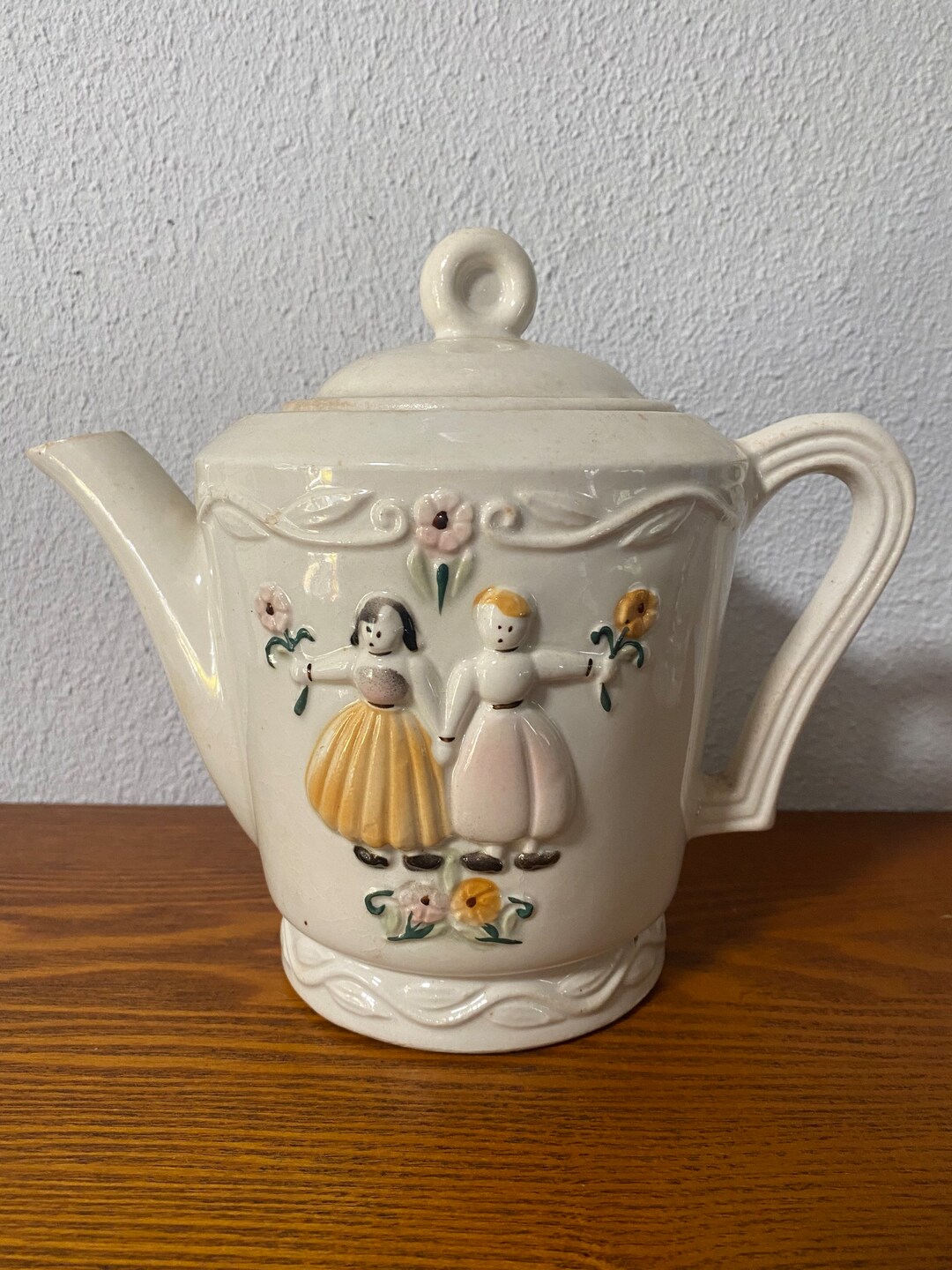 Vintage Estate 1940s Large Porcelier Vitreous China Cream Colored ...