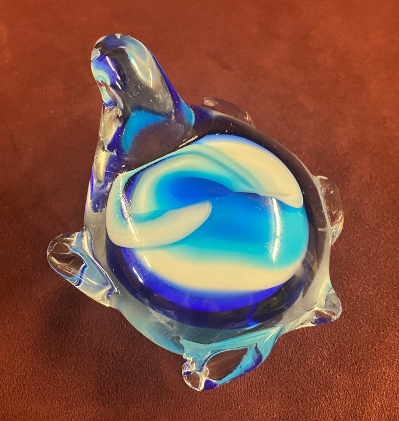 Vintage Murano Art Glass Turtle Figurine Paperweight - Etsy