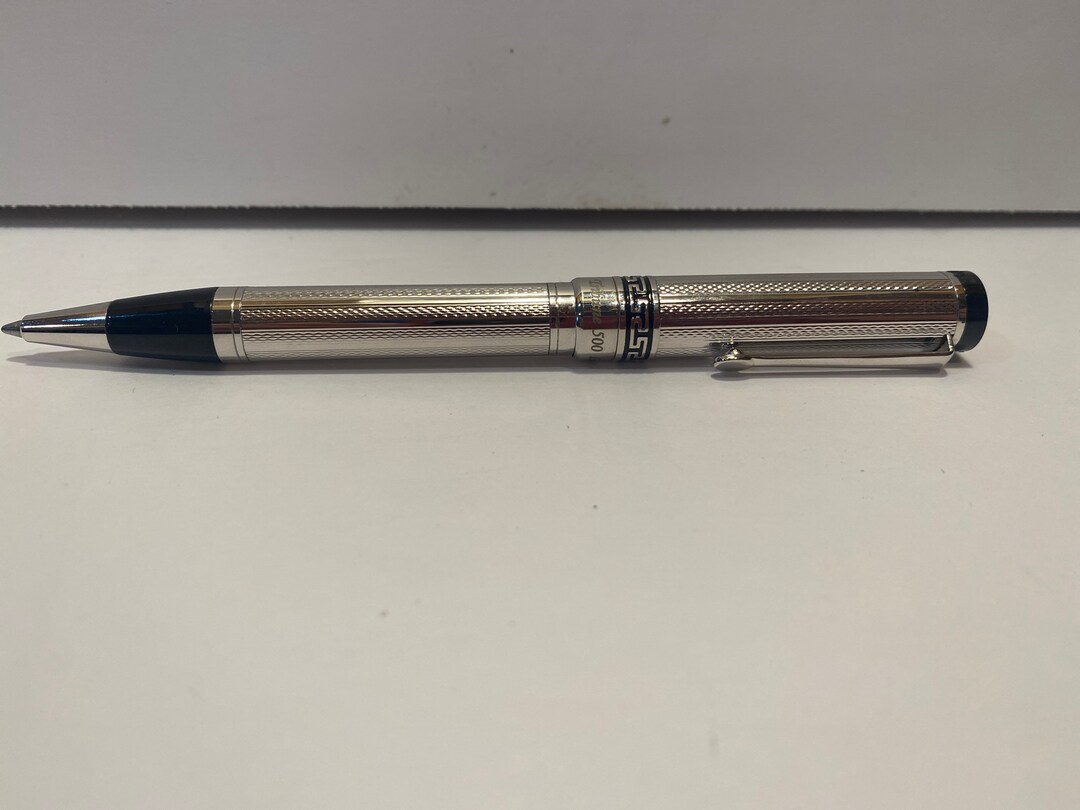 Vintage Xezo Tribune 500 Limited Edition Silver Pen With Leather Case ...
