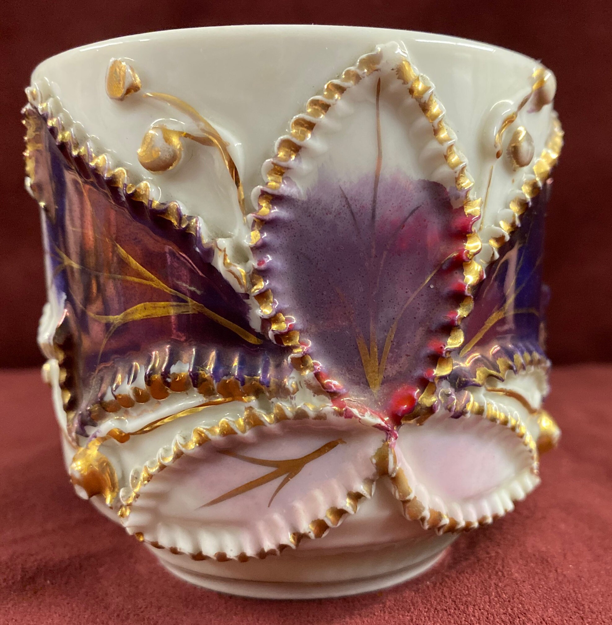 Vintage Porcelain 3D Butterfly Cup or Mug with Gold Trim | Etsy