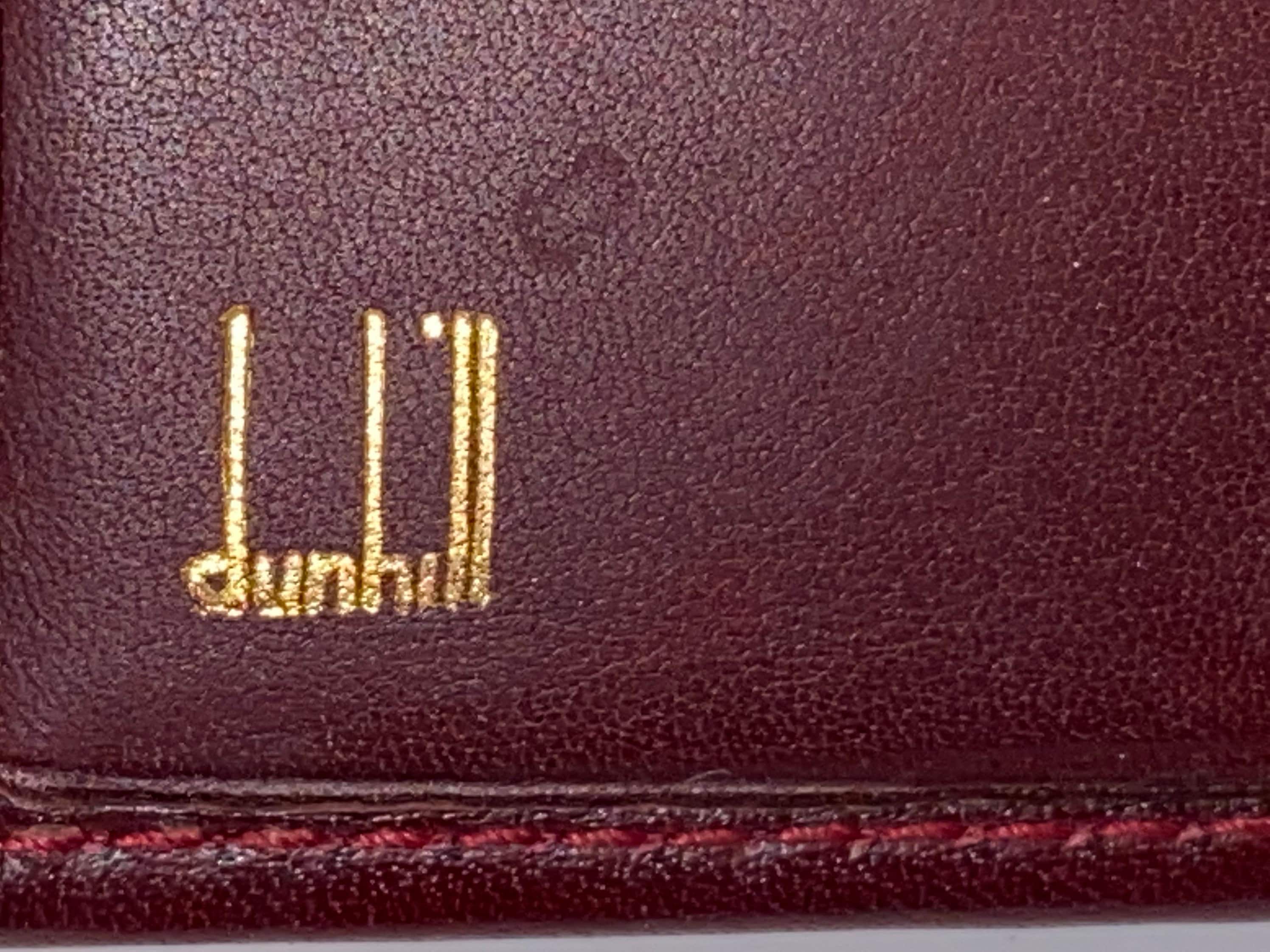 Vintage Alfred Dunhill Bifold Wallet: Dark Brown Suede-feel, Button ...