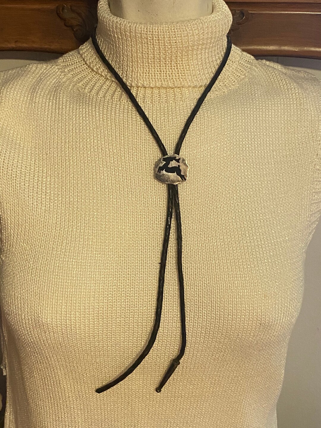 Vintage Sterling Silver Taxco Mexico Bolo Tie With Animal on It, With ...