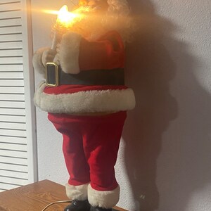 MUST SEE Rare Vintage Animated Santa Claus Holding a Candle - Etsy