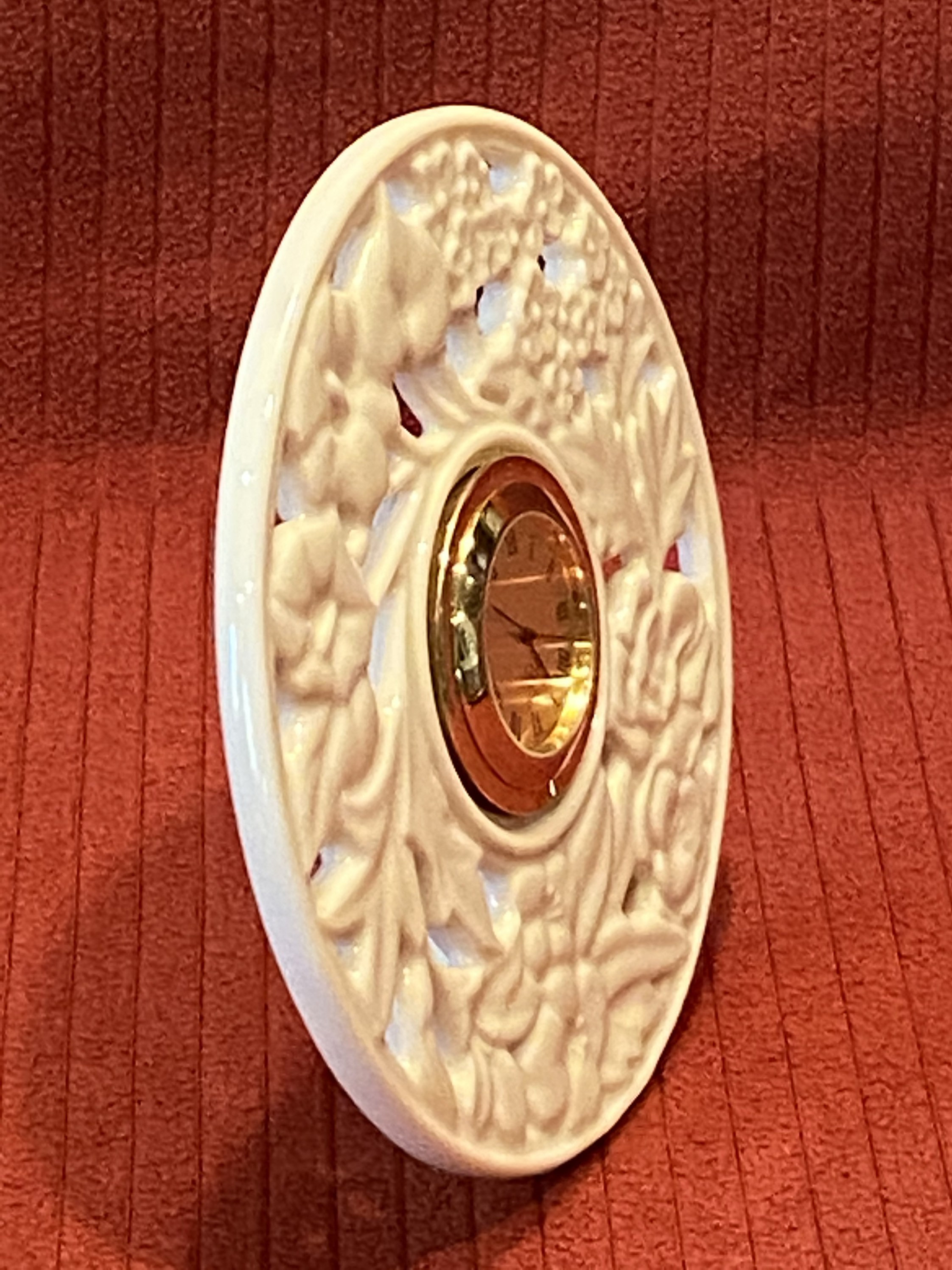 Vintage Lenox Porcelain Desktop Clock: Timely Traditions, Made in USA ...