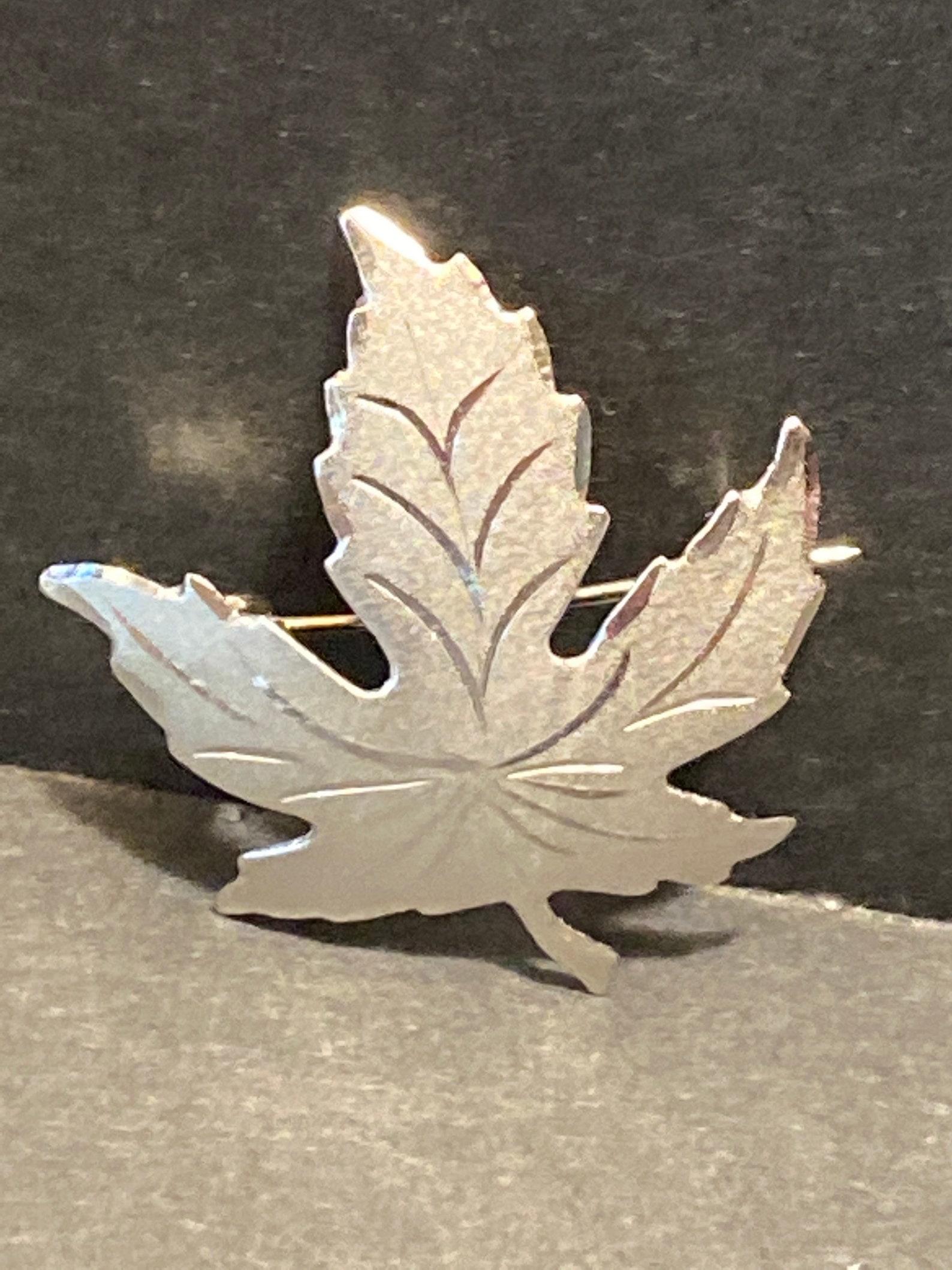 Vintage Sterling Silver Maple Leaf Pin EMC Marked on Back - Etsy UK