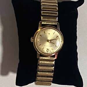 Vintage Stunning Estate Gold Caravelle Ladies Wrist Watch, Wristwatch ...