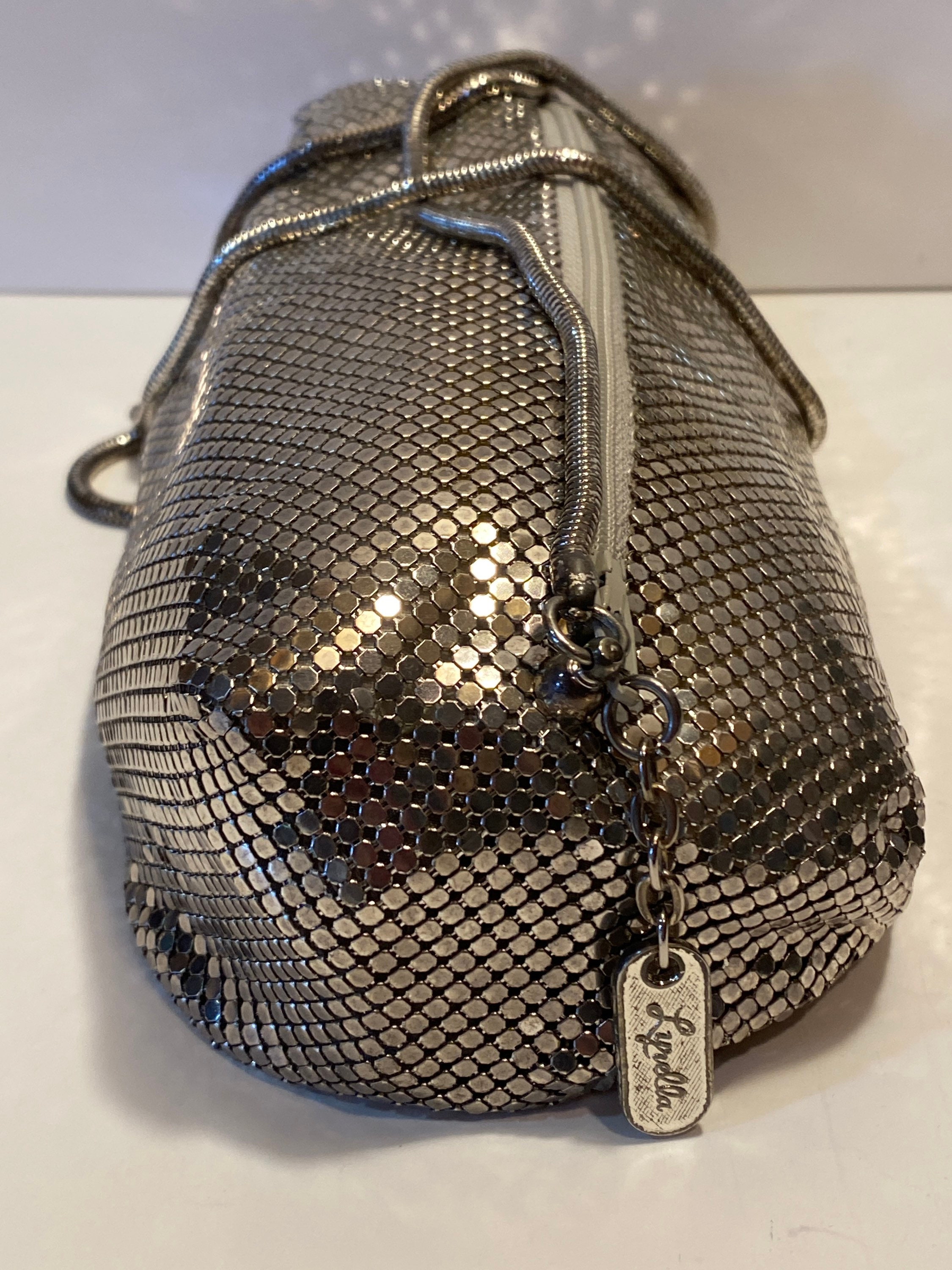 Vintage Lyrella Silver Metal Mesh Sequin-looking Crossbody | Etsy