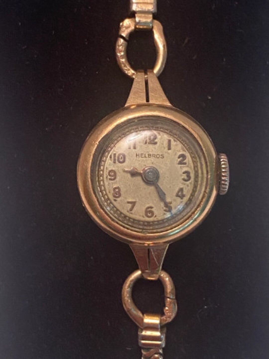 Vintage Estate 14K Helbros Ladies Wrist Watch, Wristwatch, Small at 5-1 ...