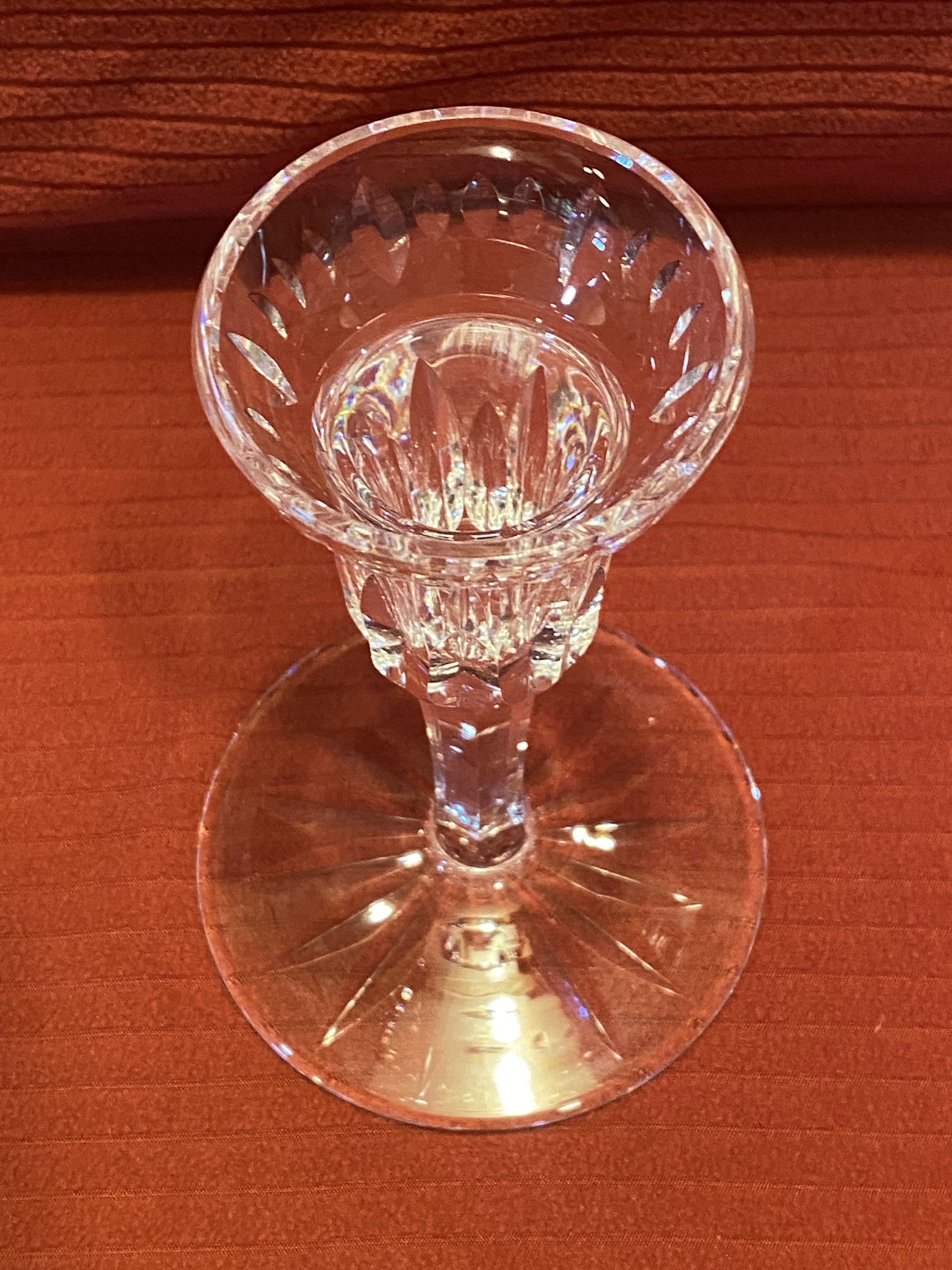 Vintage Pair of Crystal Glass Waterford Candlestick Holders | Etsy