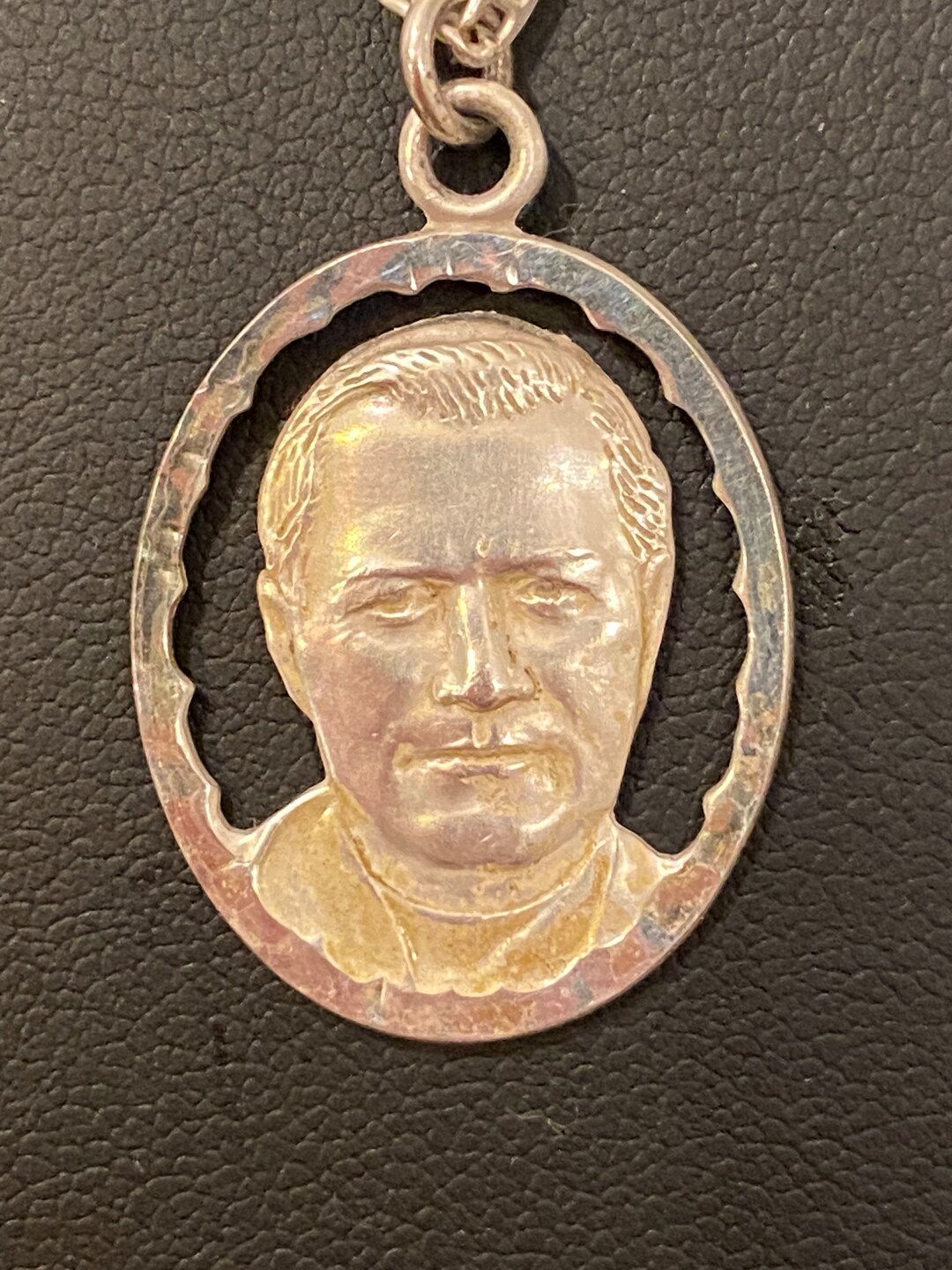 Vintage Estate Sterling Silver Pope St. Pius X Catholic Medal Pendant ...