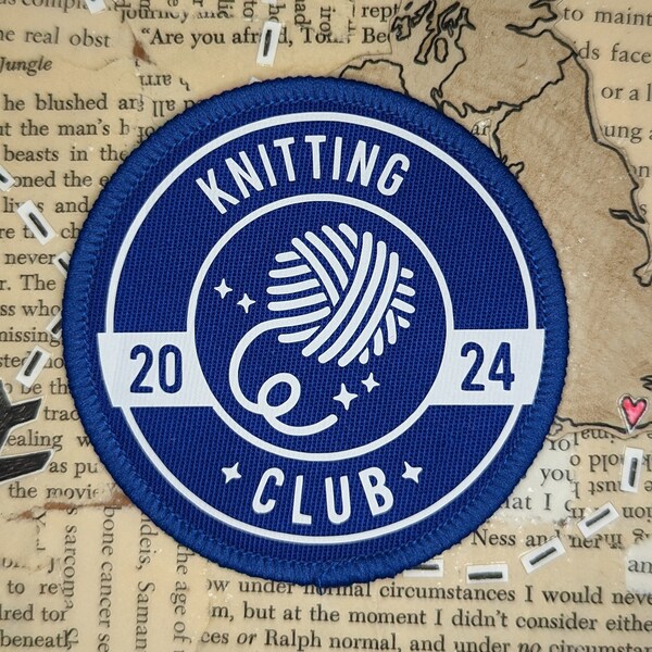 Knitting Patch - Etsy