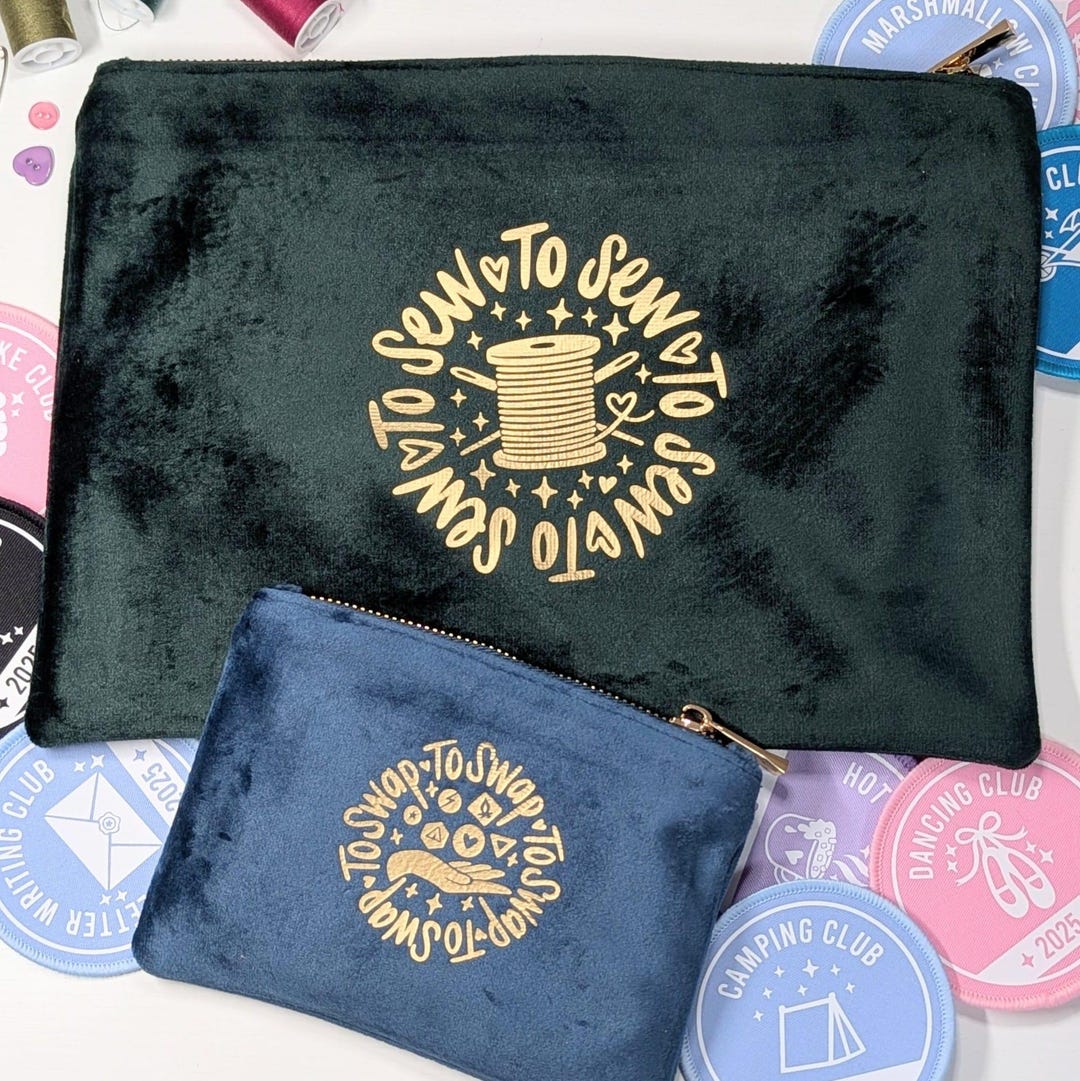 To Swap - Patch / Badge Collecting Pouch / Bag - Available Personalised ...